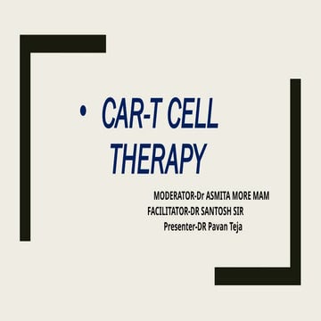 CAR T CELL THERAPY an important immunotherapy used to treat b cell ...