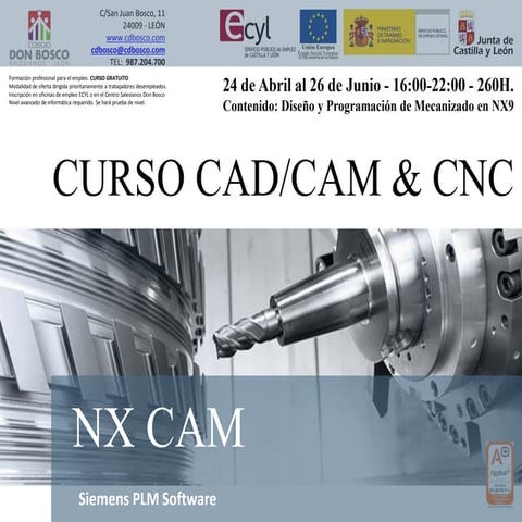 Cartel curso cnc sobre nx | PDF