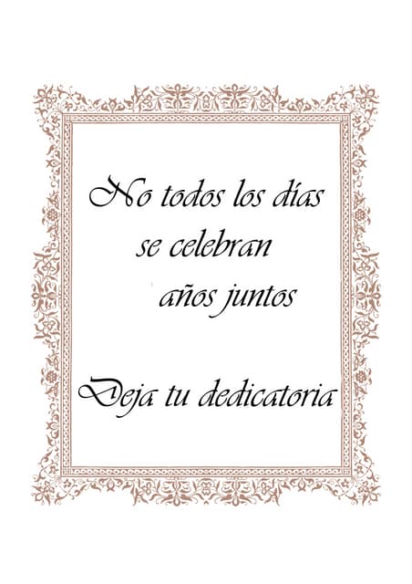 Cartel deja tu dedicatoria1 | PDF