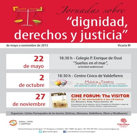 Cartel Jornadas Dignidad Derechos Y Justicia Mayo A Nov 2015pdf Dat