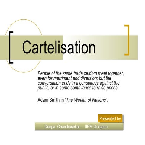 Cartelisation | PPT