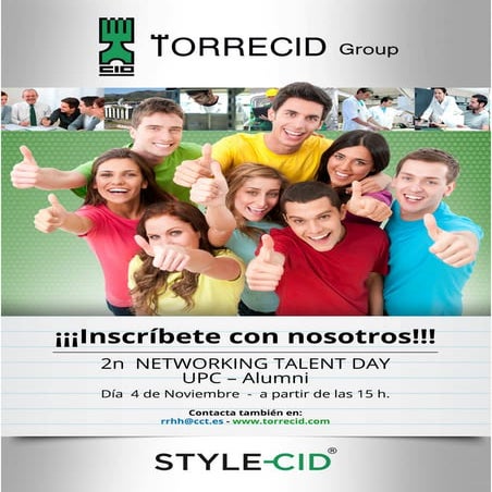 Cartell tcid 2n Networking Talent Day | PDF