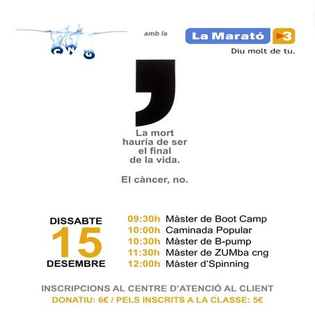 Caminada i Màsters per La Marató de TV3 | PDF