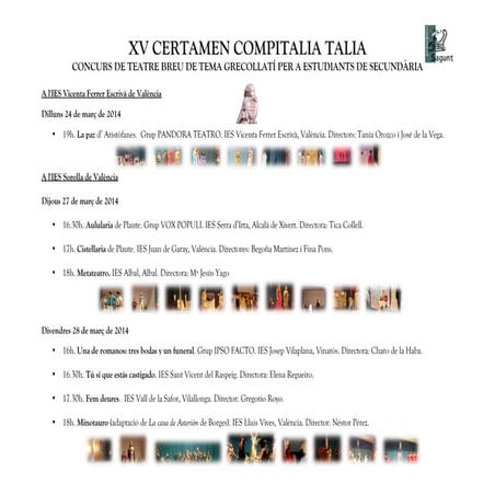 XV Certamen Compitalia | PDF