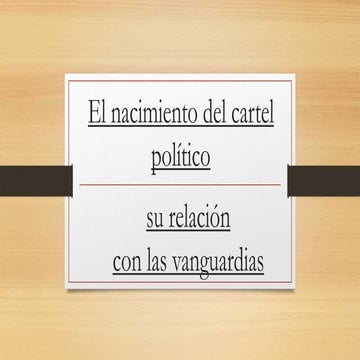 Cartel politico | PPTX