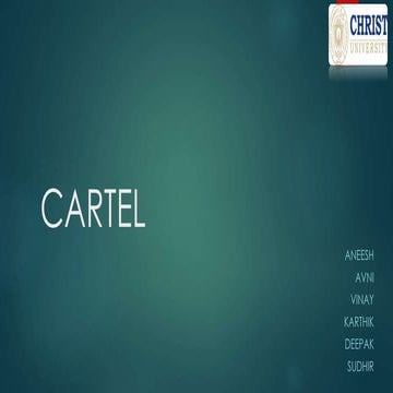 Cartel presentation | PPTX