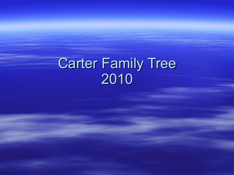 Carter Family Tree