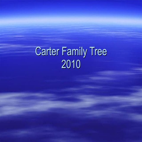 Carter Family Tree | PPT