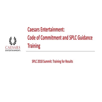 SPLC 2018 Summit: Training for Results: How to Design and Implement ...