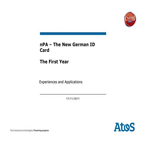 Experience and Outcomes of the New German Electronic ID Card | PPT