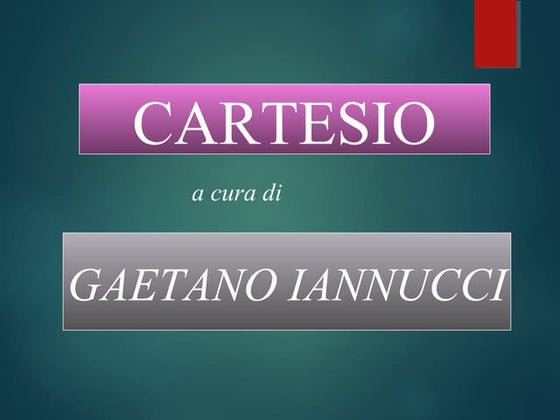 Lettera cartesio | PDF