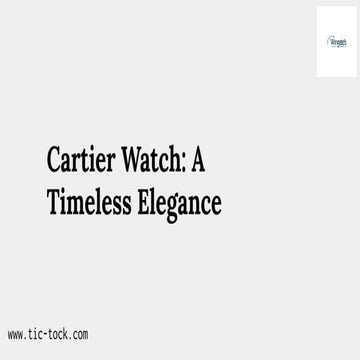Cartier Watch | PDF
