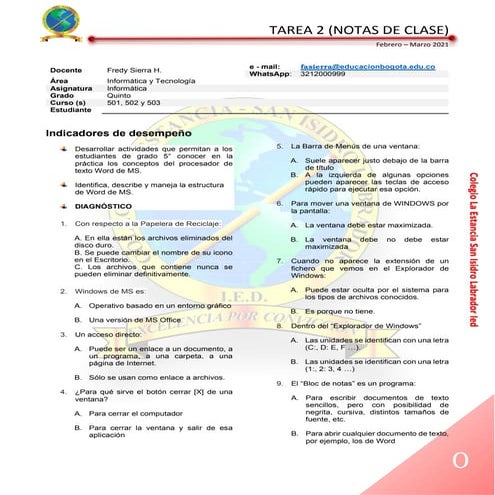 Notas de clase 2 21 inf g3 | PDF