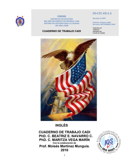 Cartilla Ingles Explicacion Y Actividad Pdf