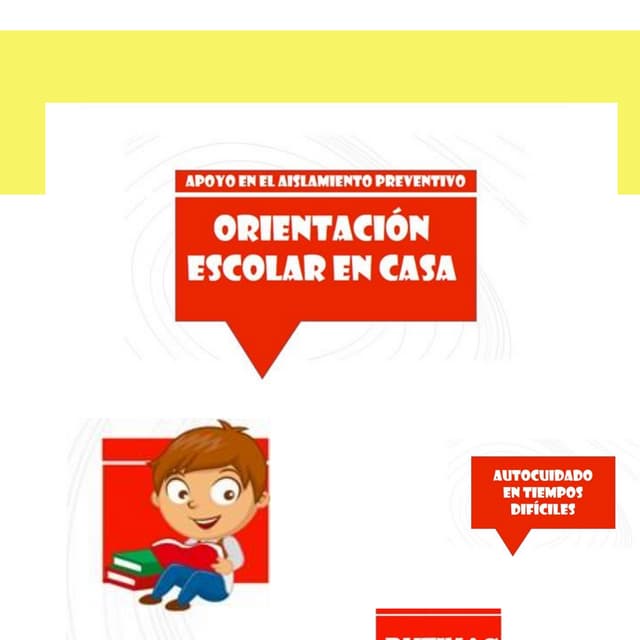 Cartilla orientacion escolar en casa | PDF