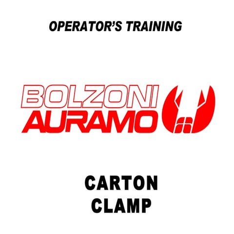 Carton Clamp Driver Training | PPT