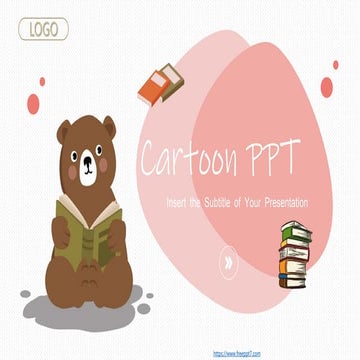 Cartoon-Bear-reading-PowerPoint-templates.pptx