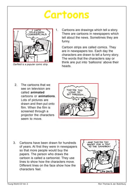 TYPES OF CARTOON! eXAMPLES | PPTX