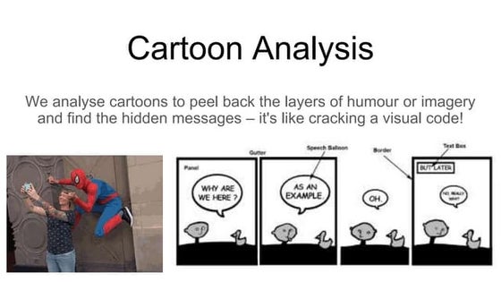 English Grade 10 Visual Text: Cartoon Presentation | PPTX | Computer ...