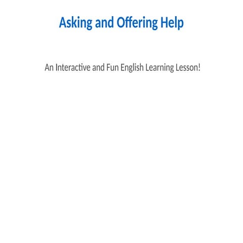 Unit 1_Asking and offering help material 12 class | PPTX
