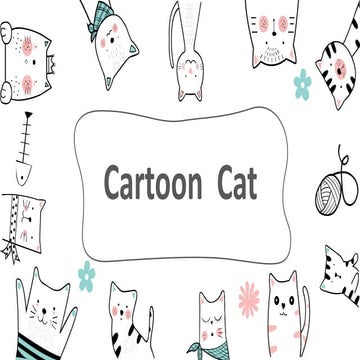 Cartoon - Cat- Template for making. pptx | PPT