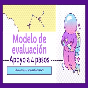 Modelo de apoyo a 4 pasos | PPTX