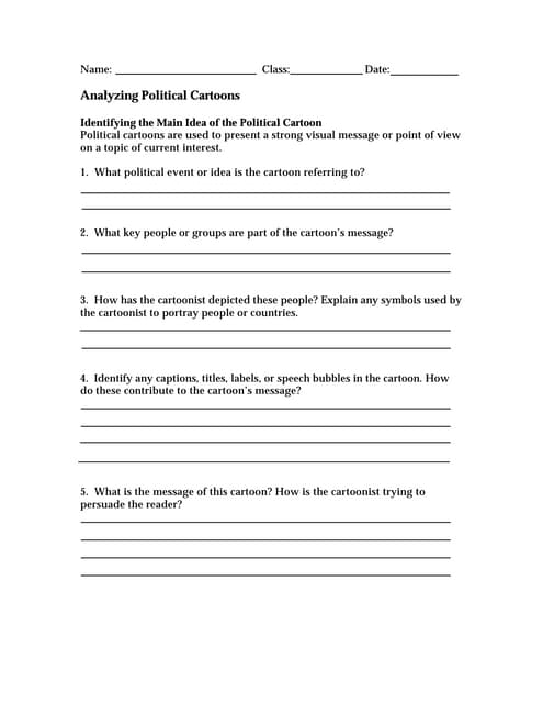 Political Cartoons Explained | PPT