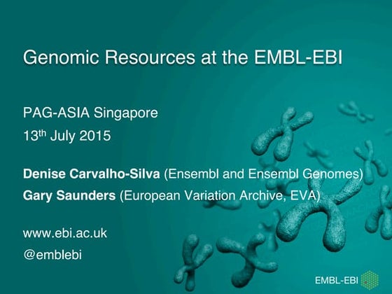 European molecular biology laboratory (EMBL) | PPT
