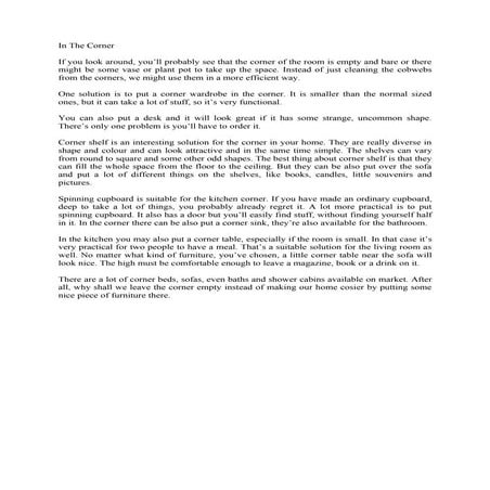 In The Corner | PDF