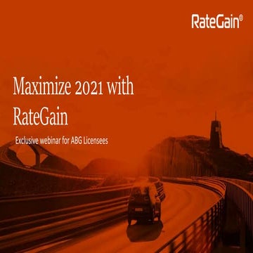 Maximize 2021 with RateGain | PPTX