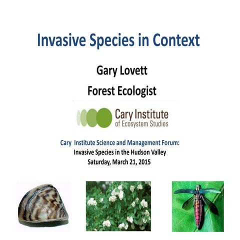 Causes and Ecosystem Impacts of Invasive Species: Spotlight on Forest ...