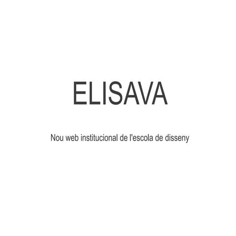 ELISAVA Beta. Cas d'èxit desenvolupat per Ymbra | PDF