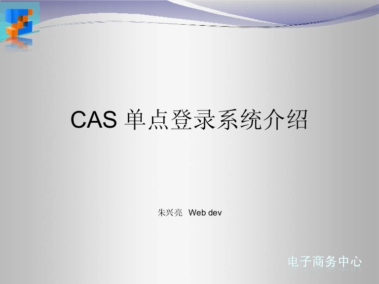 Cas Sso Intro