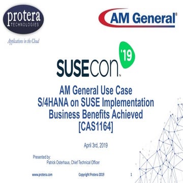 Case study : New SAP S/4HANA on SUSE Implementation Business Benefits ...