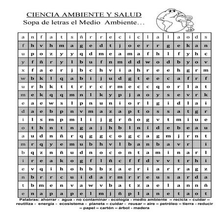 Medio ambiente 3 sopa letras | PDF