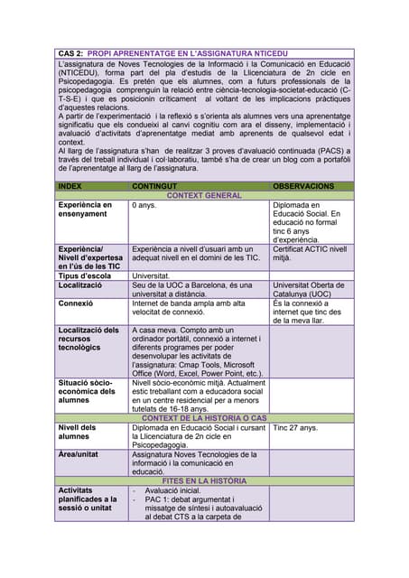 Presentació Cas 2 Propi Aprenentatge | PDF