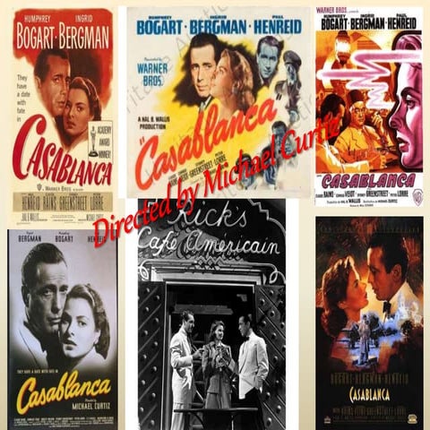 Classical Hollywood narrative conventions in Casablanca (A Level Film ...