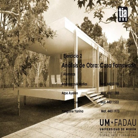 Farnsworth house Construction Details | PDF