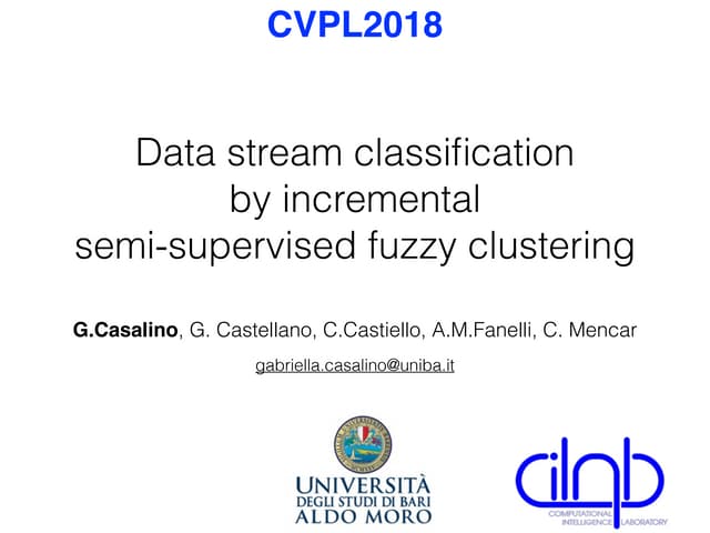 Data Stream Classification By Incremental Semi Supervised Fuzzy