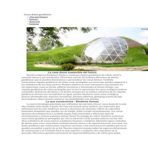 Planos De Casas Domo Geo Perfil De Geodomos.es
