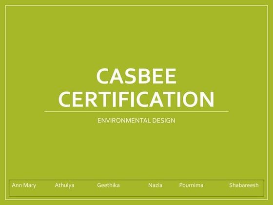 Green Building Consultancy | PDF