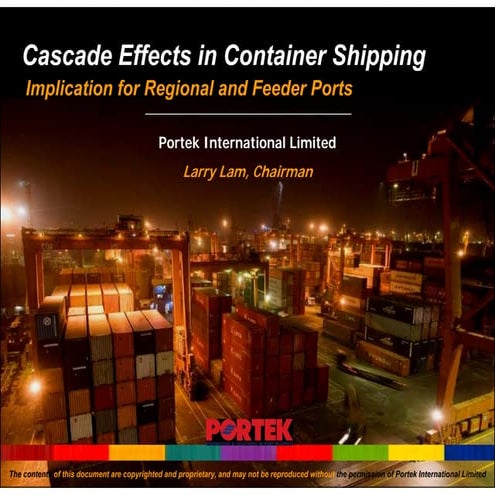 Cascade Effects in Container Shipping: Implication for Regional and ...
