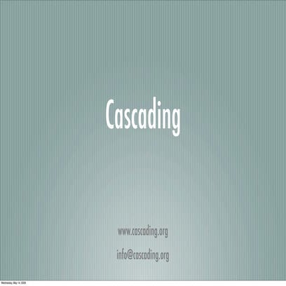 Cascading[1] | PDF | Databases | Computer Software and Applications