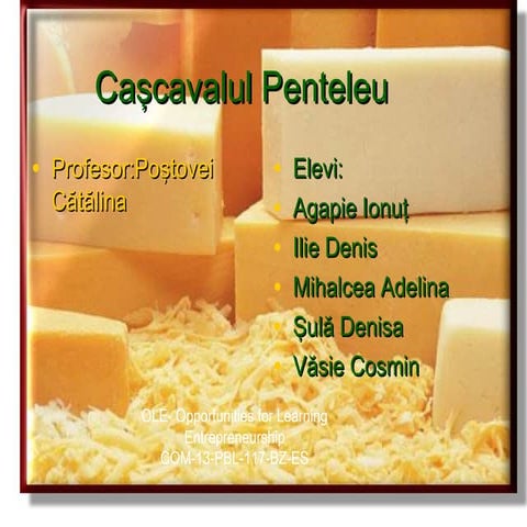 Cascaval penteleu | PPT