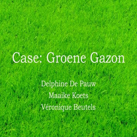 Case groene gazon | PPT