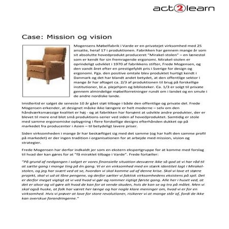 Case mission og vision | PDF