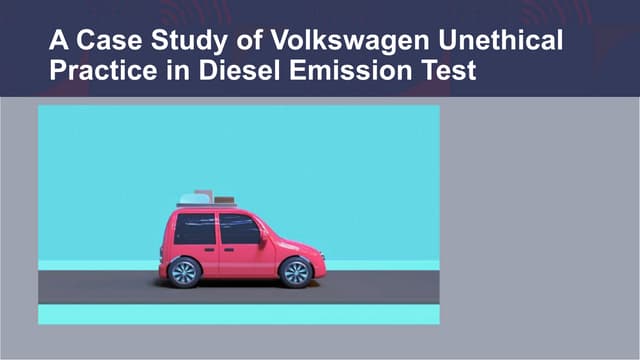 Volkswagen Emission Scandal | PPTX