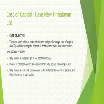 Case-cost-of-capital-case-analysis in the preset times | PPTX
