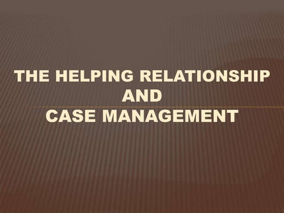 Case Managment 101 | PPT | Healthcare Industry | Industries
