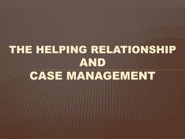 Case Managment 101 | PPT